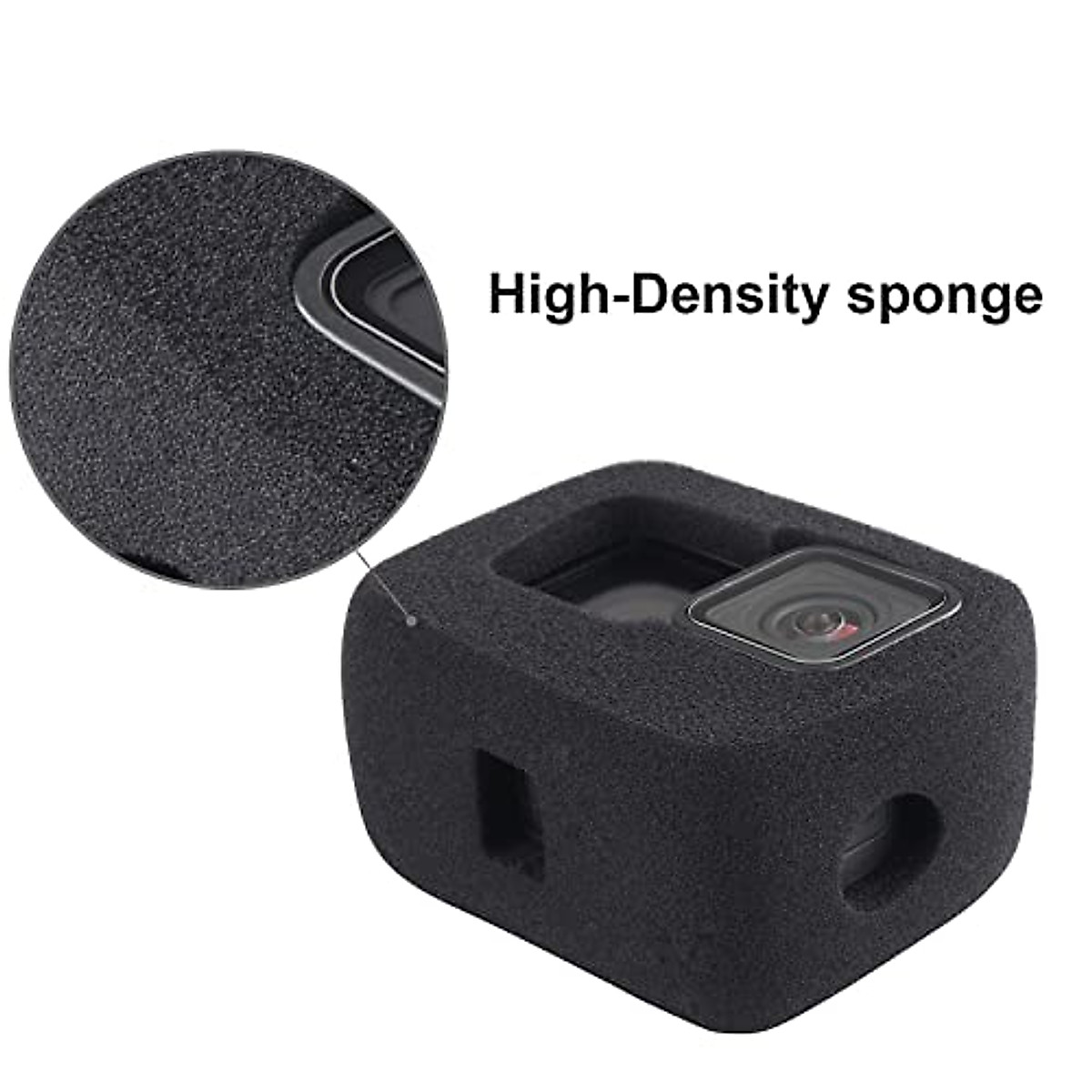 HSU Windslayer Cover for GoPro Hero 11/10/ 9 Black, Windslayer Cover Housing Frame Case, Video Noise Reduction Accessory (2 Pack)