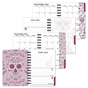 Sugar Skull 2022 - 2023 On-the-Go Weekly Planner: 17-Month Calendar with Pocket (Aug 2022 - Dec 2023, 5" x 7" closed)