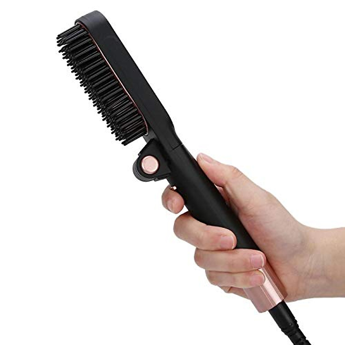 Folding Hair Straightener Comb 3 Gears Temperature Massage Straightening Comb 100-240V[US], Electric Hair Straightener Comb Chemical Hair StraightenersHair Perms, Relaxers-Texturizers