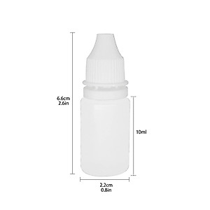 TRENDBOX 10 Pack 10ml Plastic Empty Eye Liquid Dropper Bottles