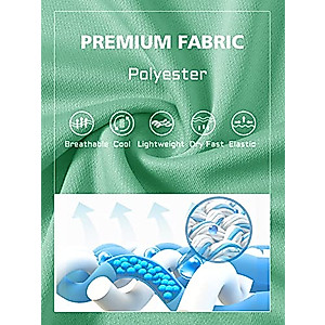 MAGCOMSEN Polo Shirts for Men T Shirts Summer Shirts Casual Collared T-Shirts Golf Shirts Fishing Shirts Tactical Polo Shirt Pique Jersey Athletic Running Shirts Golf Polos Mint Green