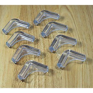 KidKusion Premium Clear Corner Protector Guard 4 Pack with Superior Double-Sided Adhesive for Secure Attachment