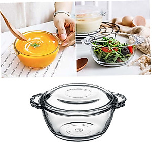 BESTOYARD Egg Steamer 275ml Bowl Glass Kitchen Gadget Kitchen Cooker Food Container Bowls Glass for Microwave Egg Steamer Household Vegetable