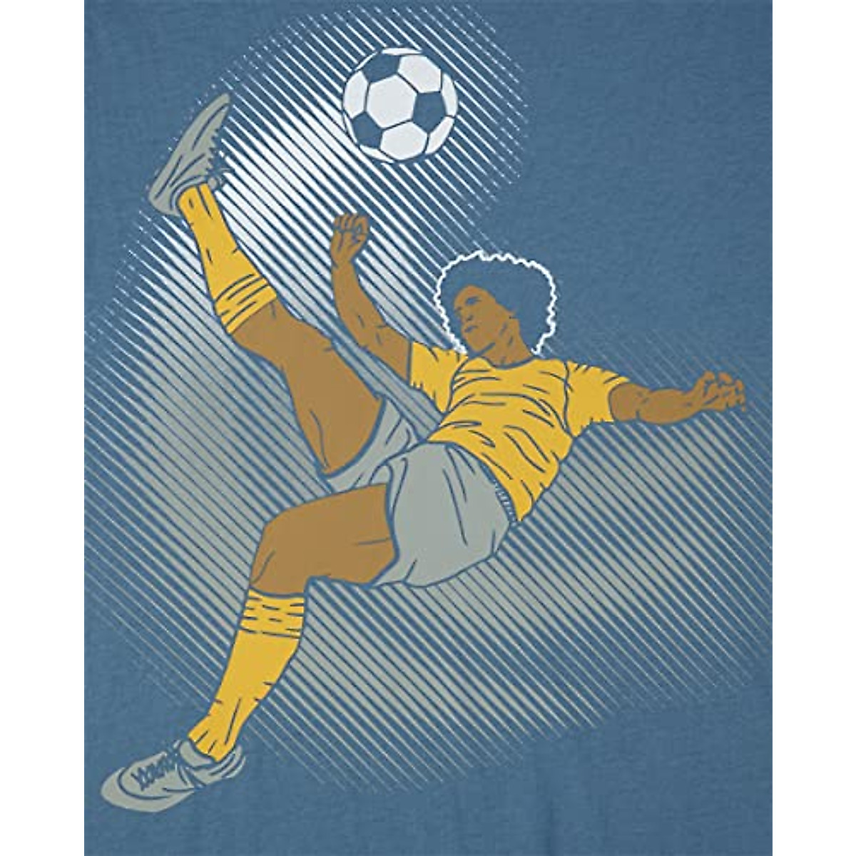 The Children's Place Boys Sports Long Sleeve Graphic T-Shirts Soccer Player Kick X-Small