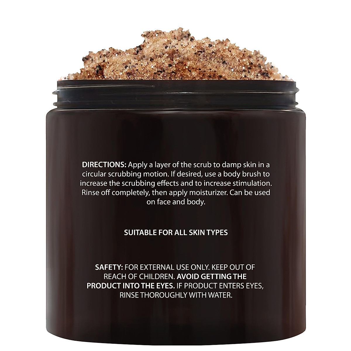 Brooklyn Botany Dead Sea Salt and Arabica Coffee Body Scrub 10 oz - Moisturizing and Exfoliating Body, Face, Hand, Foot Scrub - Fights Stretch Marks, Fine Lines, Wrinkles - Great Gifts for Women & Men