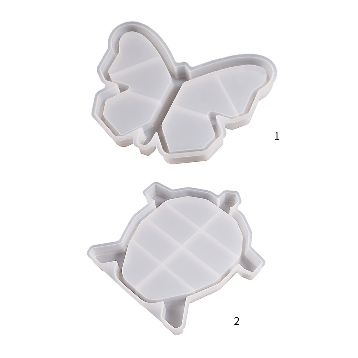 Large Butterfly Tray Resin Mold,Silicone Butterflies Epoxy Resin Casting Mold DIY Coaster Dish Resin Mold Mat for Jewelry Making