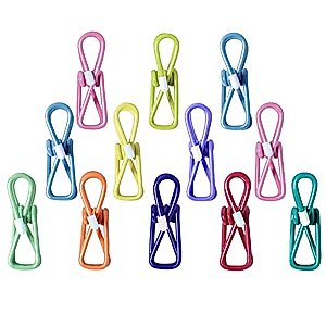 Chip Clips, 30 Pack Clothes Pins, Bag Clips, Food Clips, Paper Clips, Bag Clips for Food, Kitchen Clips, 2 Inch Clothespins for Photo and Crafts, Metal Clips for Indoor and Outdoor Uses