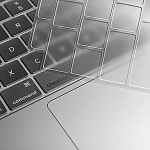 UPPERCASE GhostCover Premium Ultra Thin Keyboard Cover Protector Compatible with 2020+ MacBook Air 13” with Intel Chips or Apple Silicon M1 Chip, Latest Generation (A2179 A2337)