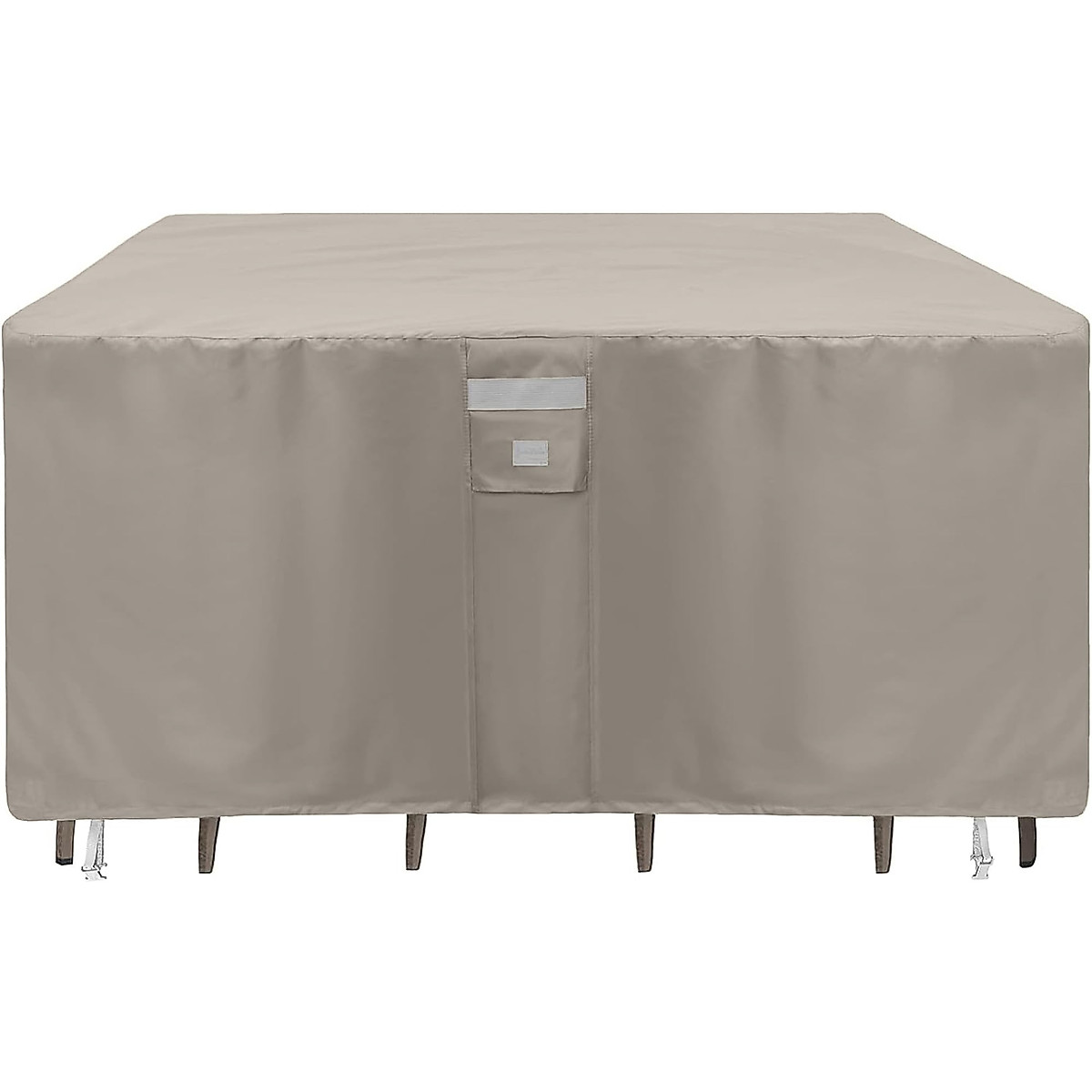 Garden Balsam Waterproof Rectangular Patio Table and Chair Cover Blue Grey 62" L X 42" D X 28" H Outdoor General Purpose Furniture Covers Patio Furniture Set Cover