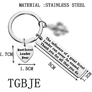 TGBJE Scout Leader Gift Troop Leader Gift Thank You for All That You Do Leader Appreciation Gift Leader Gifts (Leader Keychain)