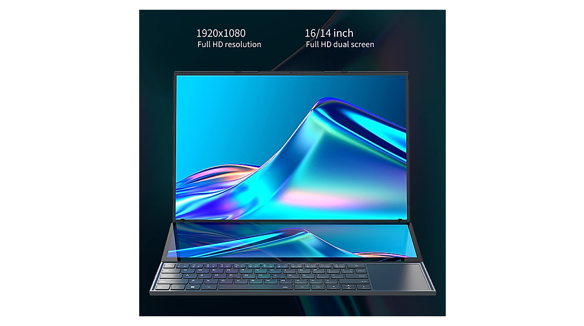High-Performance 16in Dual Screen Laptop with Touch