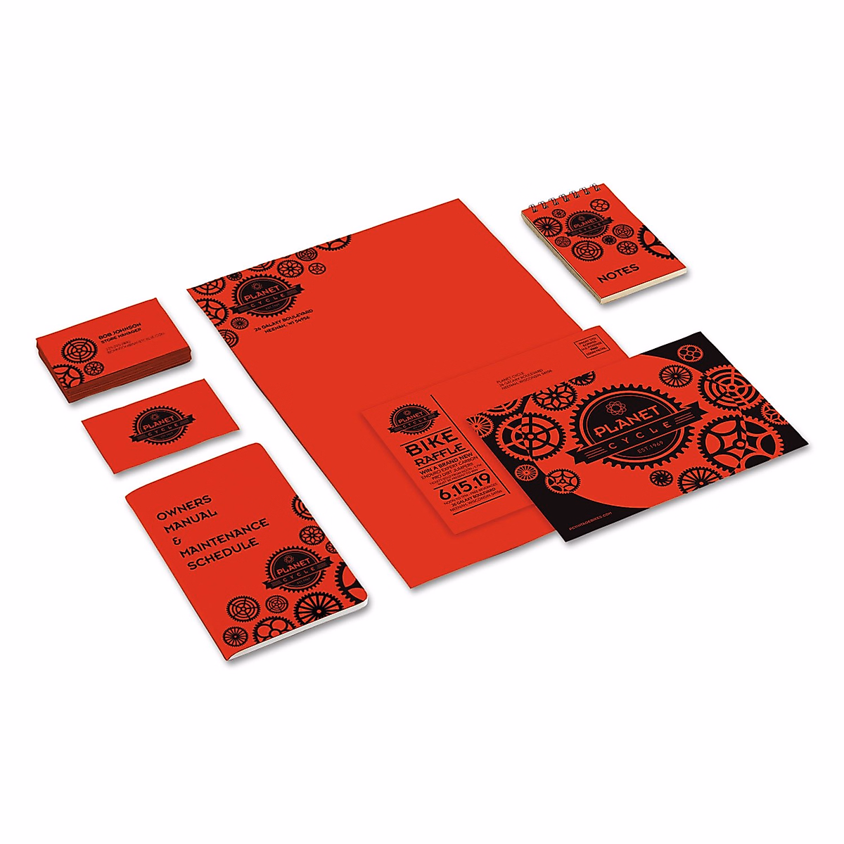 Neenah Astrobrights Premium Color Card Stock, 65 lb, 8.5 x 11 Inches, 250 Sheets, Re-Entry Red