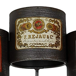 Creative Simplicity Vintage Creative Simplicity Wine Bottle Holder for 5 Bottles, Freestanding Metal | Vintage Loft Wall Shelf for Wall Shelves | Cube Creative Simplicity Wine Cabinet Bottle Holder |