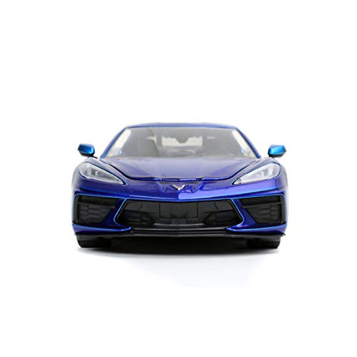 Jada Toys Bigtime Muscle 1:24 2020 Chevy Corvette Stingray Die-cast Car Candy Blue, Toys for Kids and Adults