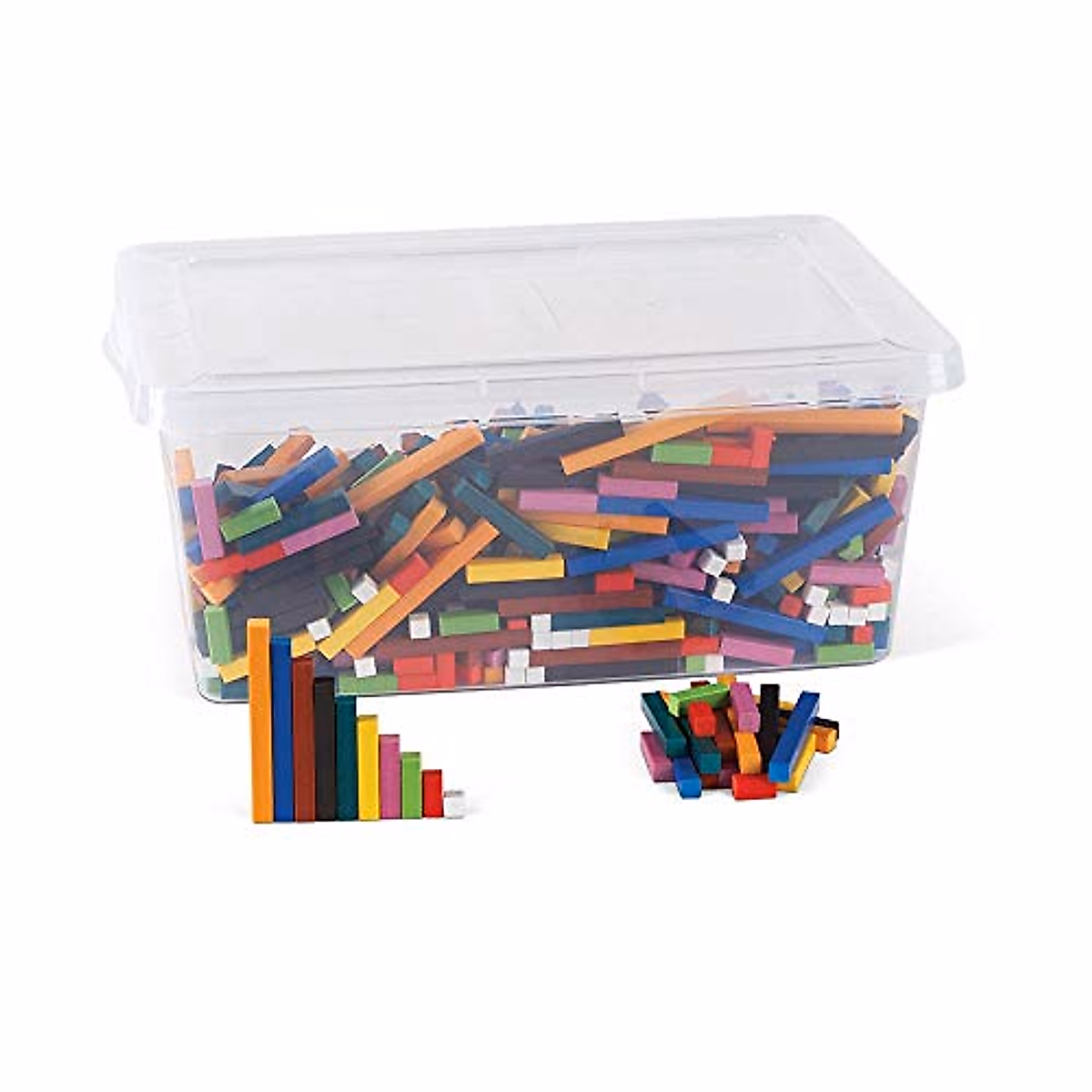 hand2mind - 42852 Plastic Cuisenaire Rods Classroom Kit (15 Sets of 74 Pieces) & Learning Resources 9"X 11" Double Sided x-Y Axis Dry Erase Mats,Ages 6+