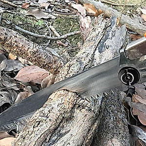 REXBETI Folding Saw, Heavy Duty 11 Inch Extra Long Blade Hand Saw for Wood Camping, Dry Wood Pruning Saw With Hard Teeth, Quality SK-5 Steel