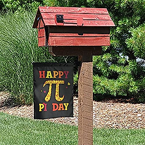 Funny Mathematical Happy Pi Day Garden Flag Perfect Decoration Yard 12x18 Inch Double Sided Outdoor Decoration Party Farmhouse Décor Banner