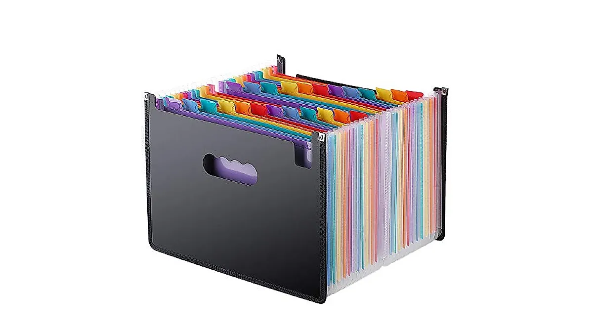 TriMagic 24 Pocket Expandable Accordion File Organizer
