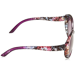 Jessica Simpson Women's J5386 Retro Cat Eye Sunglasses with UV400 Protection - Glamorous Sunglasses for Women, 58mm
