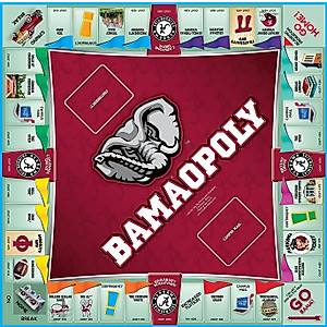 Late for the Sky University of Alabama Bamaopoly, Crimson, Grey