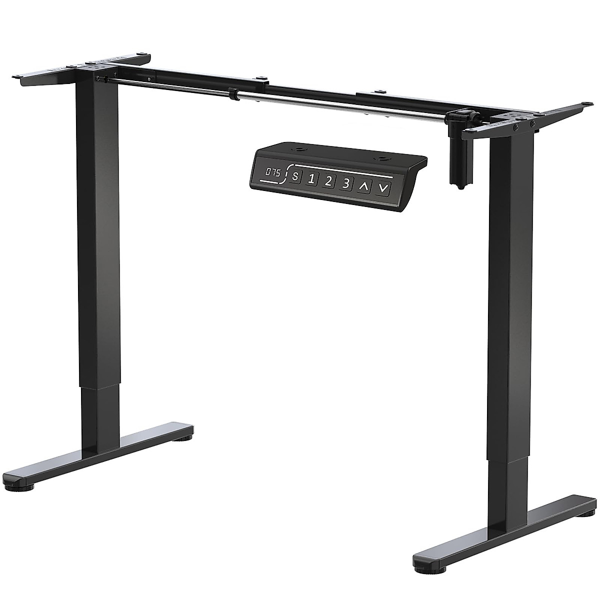 JYLH JOYSEEKER Electric Standing Desk Frame Workstation,Stand up Desk Legs Height Adjustable,Ergonomic Sit Stand Desk Base for 39 to 63 inch Table Tops,Black