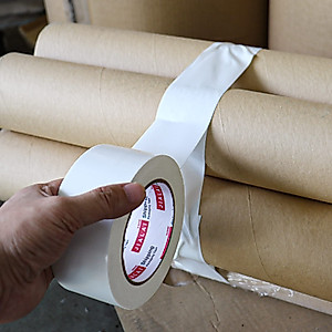 JIALAI HOME 3 Pack Heavy Duty White Duct Tape, 2 Inches x 30 Yards, 8.27 mil, Strong, Flexible, No Residue, All-Weather and Tear by Hand - for Repairs, Industrial, Professional Use