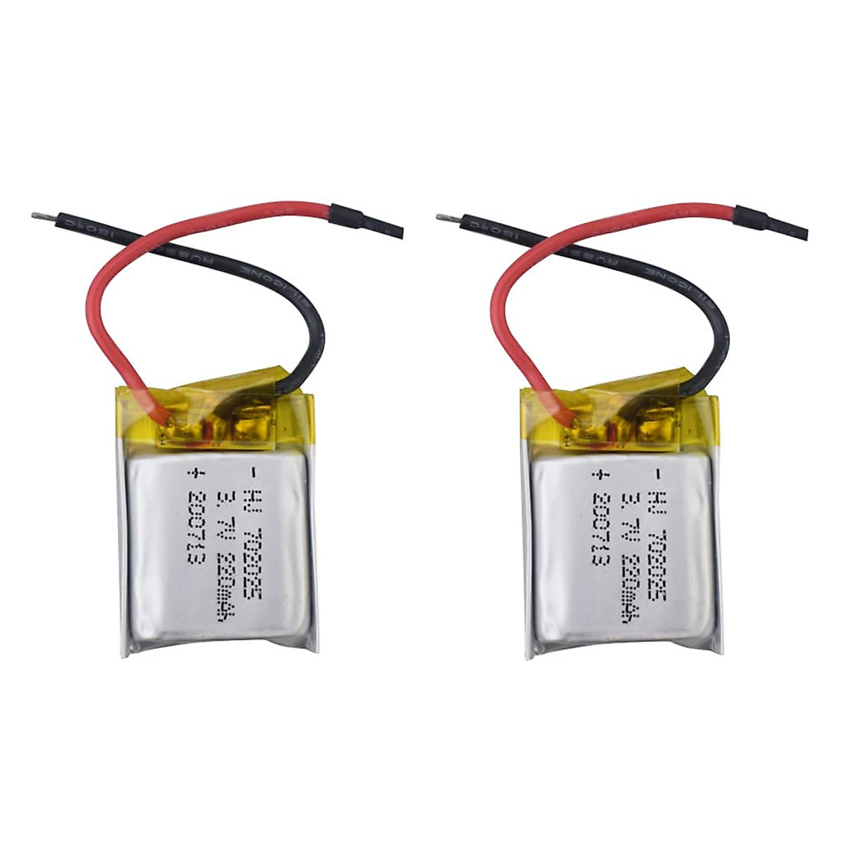 sea jump 2PCS 3.7V 220mah Lithium Battery for HS190 901HS 901S 901H X300C LF606 SG800 S9 SYMA S107 S107G S108G S109G Mini Quadcopter Accessories Remote Control Drone Battery