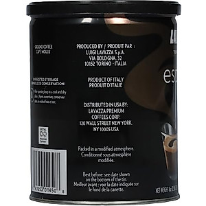 Lavazza Caffe Espresso Ground Coffee Blend, Medium Roast, 8 oz