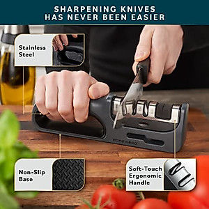 5-Stage Knife Sharpener - Knife Sharpeners For Kitchen Knives, Kitchen Knife Sharpener, Ceramic Knife Sharpener - Knife And Scissor Sharpener Tool, Knives Sharpener, Scissors Sharpener