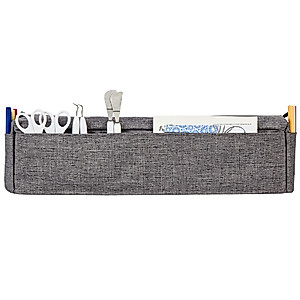 NICOGENA Dust Cover with 3 Back Pockets for Tool Set, Pens, Compatible for Cricut Cricut Explore Air 2, Cricut Maker, Cricut Explore Air, Cricut Explore One and Accessories, Grey