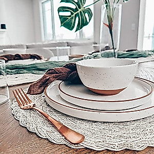 Mora Ceramic Small Dessert Bowls - 16oz, Set of 6 - Microwave, Oven and Dishwasher Safe, For Rice, Ice Cream, Soup, Snacks, Cereal, Chili, Side Dishes etc - Microwavable Kitchen Bowl, Vanilla White