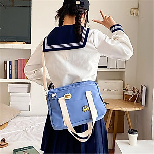 Small Japanese JK Uniform Shoulder Bag Handbag Girl Cosplay Bag (Blue)