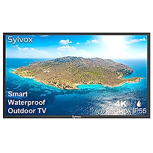 SYLVOX 55 inch TV, 4K Smart TV Support WiFi and Bluetooth (Deck Series, 2022)