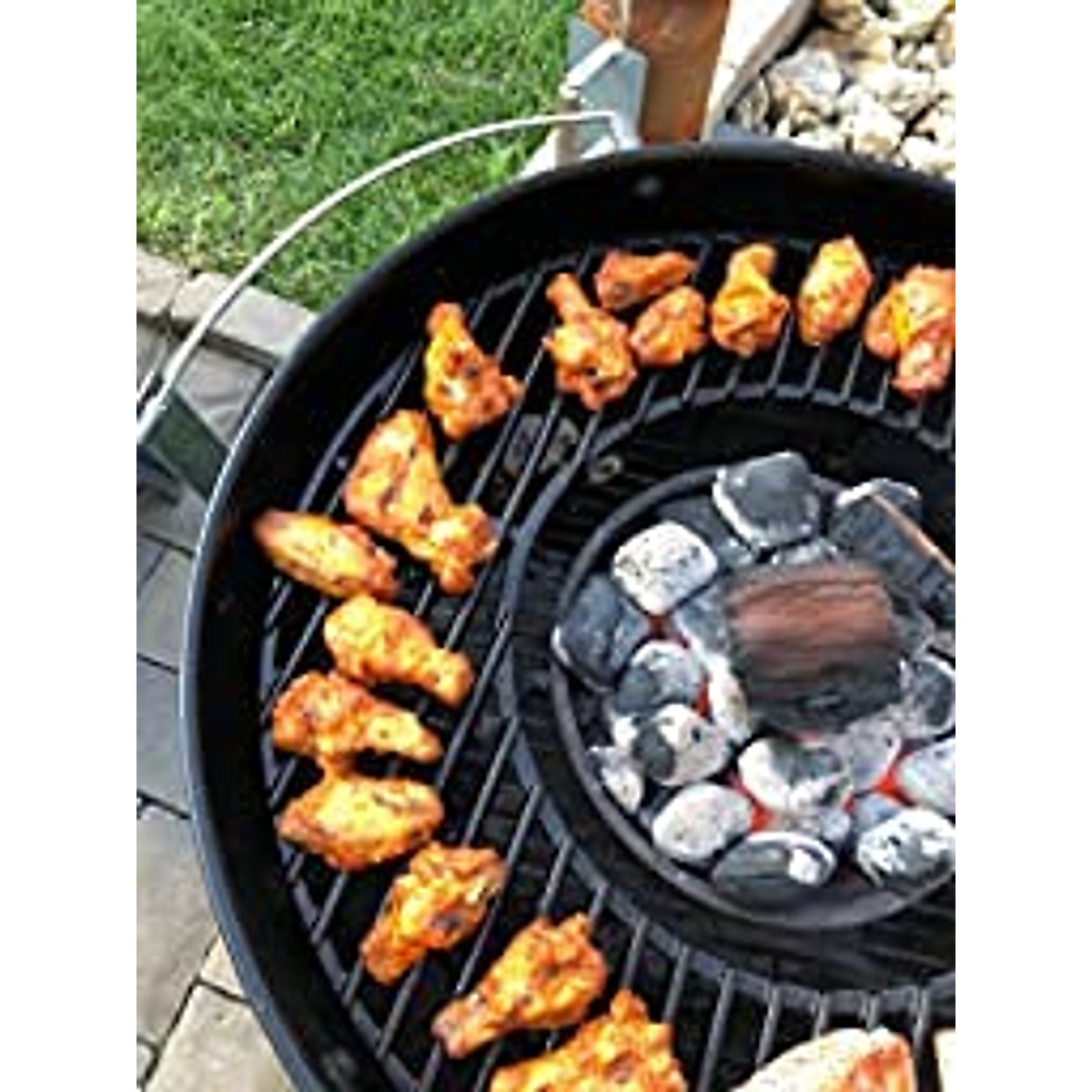 Votenli C883E Cast Iron Cooking Grid Grates Replacement for Weber 22.5 inches One-Touch Silver, Bar-B-Kettle, Master-Touch and One-Touch