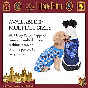 Harry Potter: Ravenclaw Pet Sweater - Medium | Medium Harry Potter Costumes for Dogs| Harry Potter Dog Apparel & Accessories for Hogwarts Houses, Ravenclaw Blue