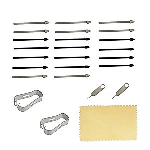 (20pcs Pack) Tab s7 s Pen Nibs Replacement Stylus Tips for Samsung Galaxy tab s7,s7 Plus (Black/Gray)