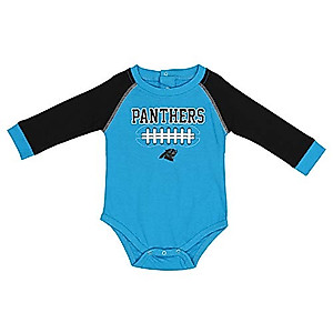 Outerstuff NFL Infants Long Sleeve Creeper and Pants Set, Carolina Panthers 18 Months