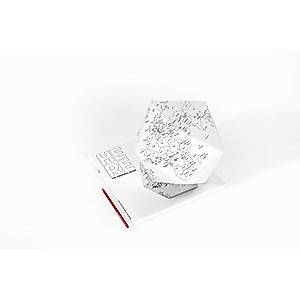 Here by Me~Personal Foldable Globe~SMALL~3 Dimensional Sophisticated Quality Graphic Paper Globe~Mark you Personal Travel Journey!