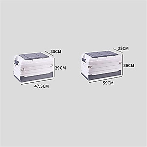 Camping Storage Crates Collapsible Storage Box Plastic Foldable Crate Portable Space Saving Heavy Duty Bin for Fishing Plastic Folding Boxes for Home Garden Car Boot Camping