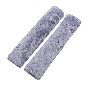 SUNTRADE Soft Faux Car Seat Belt Cover Pad,Car Safety Seat Belt Strap Shoulder Pad for Adults and Children,Suitable for Car Seat Belt,Backpack,Shoulder Bag,Set of 2 (Gray)