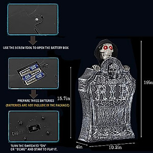 Halloween Electric Tombstone for Spooky Decor