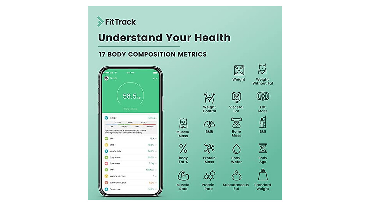FitTrack Dara Smart Scale - Accurate Body Measurements