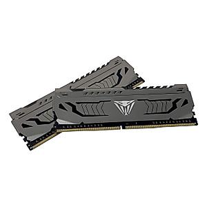 Patriot Viper Steel DDR4 RAM 16GB (2X8GB) 3600MHz CL18 UDIMM Desktop Gaming Memory Kit - PVS416G360C8K