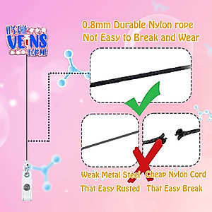 ANDGING Funny Phlebotomy Badge Reel Holder Retractable Badge Clips It's The Veins for Me Cute Phlebotomist Nursing Badge Reels Retractable for Nurses Medical ID Card Badge Holder Office Accessories