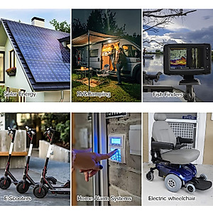 Weize 12V 35AH Battery Rechargeable SLA Deep Cycle AGM Replace 12 Volt 33AH 34AH 36AH 30AH, in Series 24V 36V 48V for Power Patrol SLA1156 Ritar RA12-33 Renogy PV Solar Panels Bat-Caddy X3R Golf Caddy