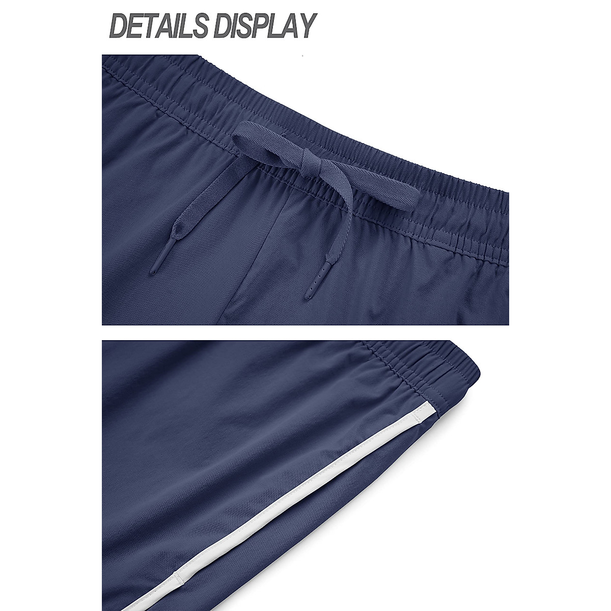 TACVASEN Women's Quick Dry Shorts Hiking Athletic Outdoor Tennis Golf Shorts Breathable Lightweight Travel Shorts Stretch Dark Blue L