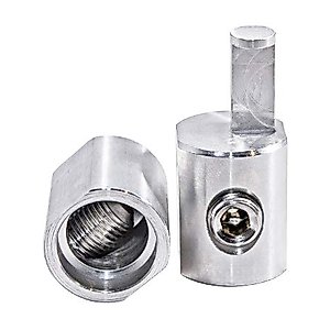 Droppin HZ Car Audio Pair of 1/0 Gauge to 4 Gauge Amp Input Reducers