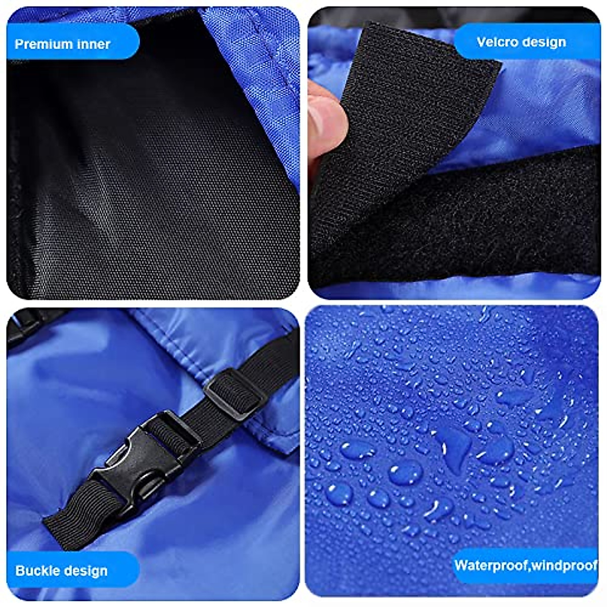 Calf Warm Clothes Calf Saver Coat Blanket for Keep Cow Warming Thickened Belly Protection Windproof Large Size Blue(70-130KG) (Large)