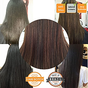 KERAZON Brazilian Hair BTX Treatment Mask 8oz 236ml provides repair for damaged, dry, smoothing, deep conditioning and hydration, nutrition, shine, softness, volume control and smoothness.