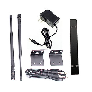 GTD Audio 2x100 Adjustable Frequency Channels UHF Wireless Microphone DJ Karaoke Mic System Long Range 400Ft, Battery 12 Hours (2 Handheld Mics)